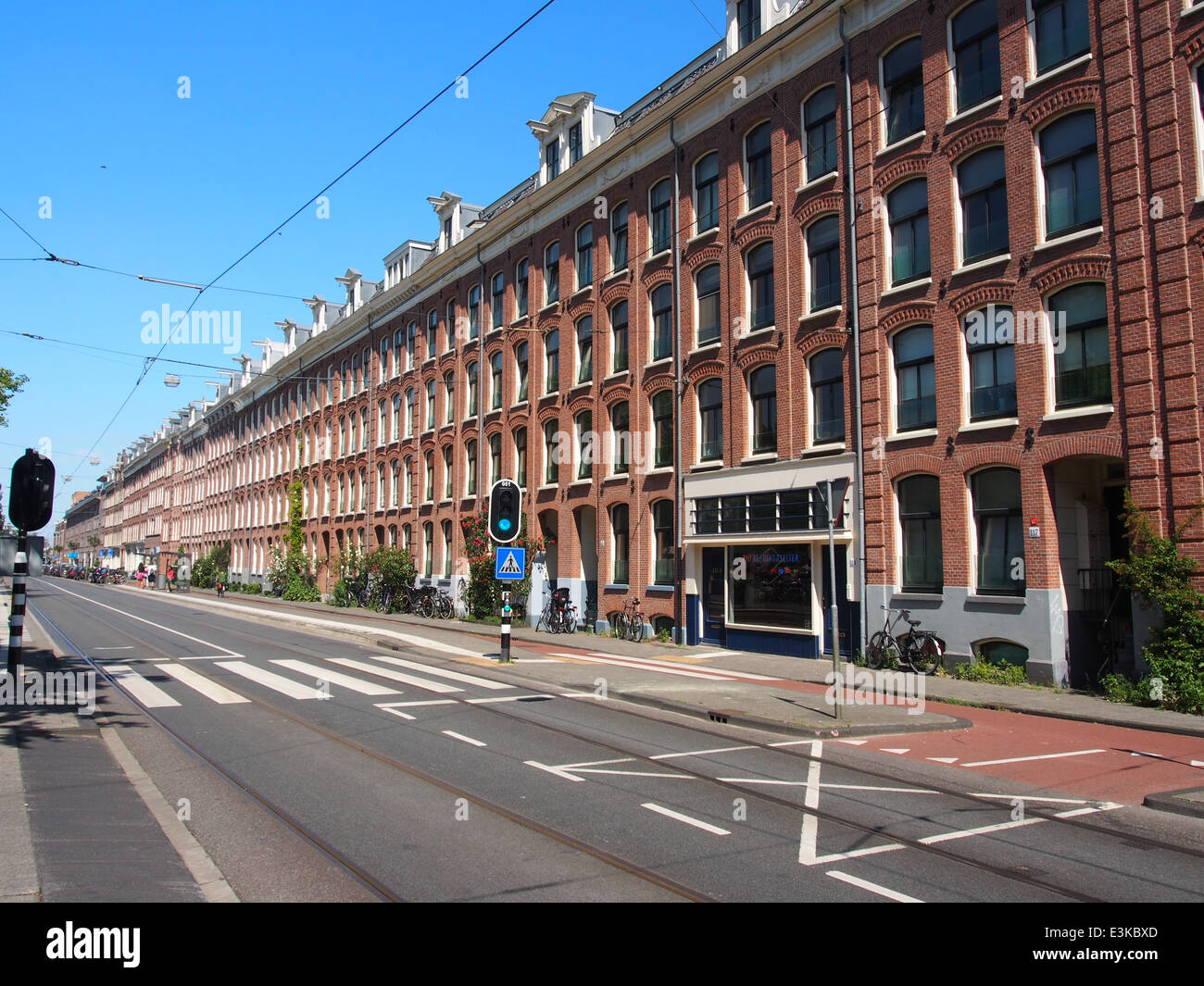 This image depicts Marnixstraat, with an emphasis on the buildings at ...