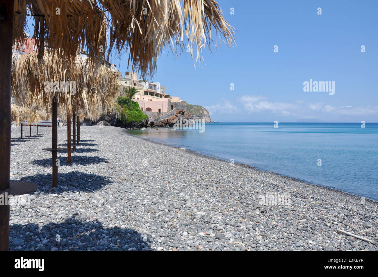 Lipari Island, Aeolian Islands, Canneto beach, Messina, Sicily, Italy ...