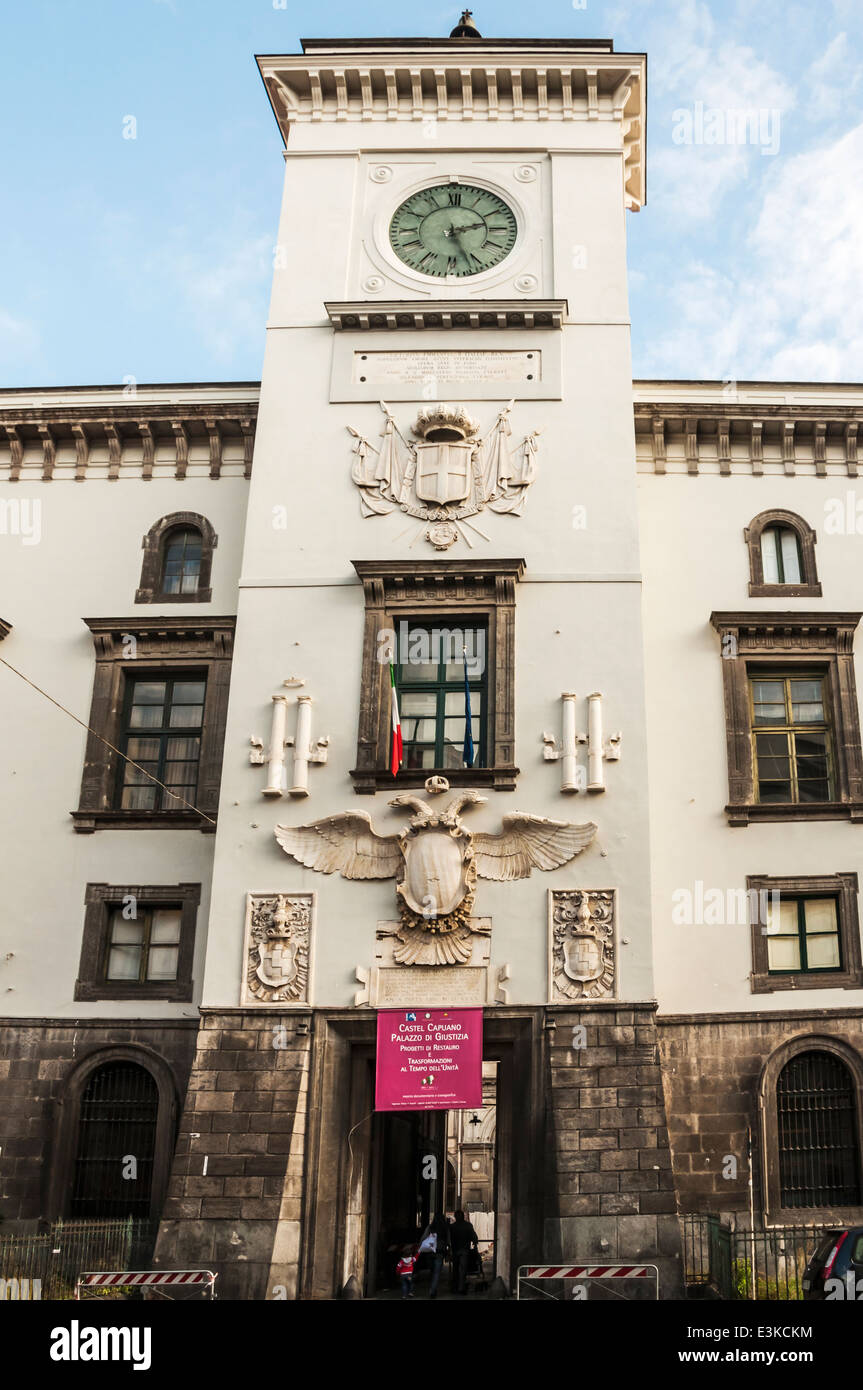 facade of the old Castle Capuano in Naples, Italy Stock Photo - Alamy