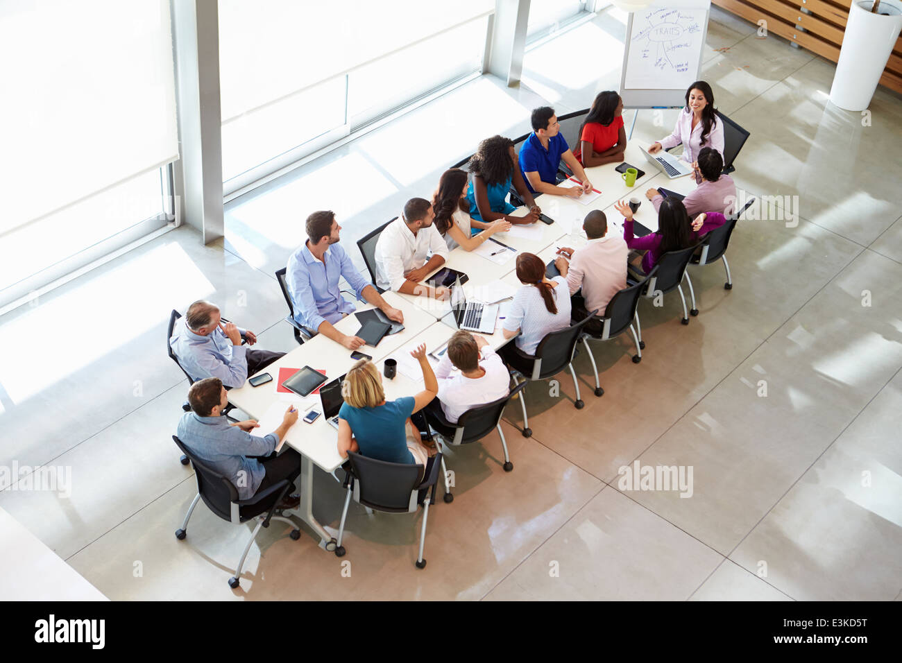 Boardroom person addressing group hi-res stock photography and images ...
