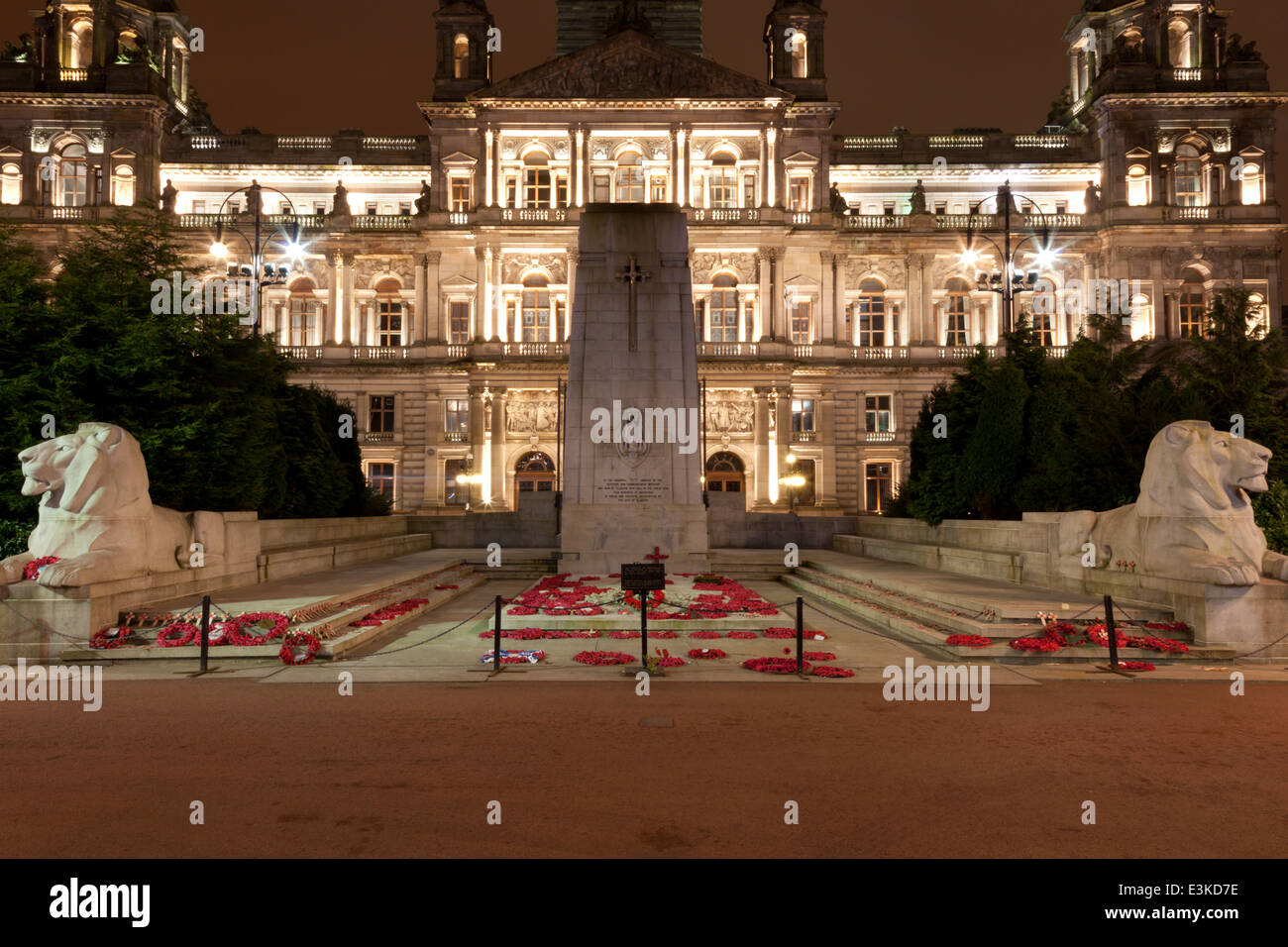 Cenotaph at George Square Glasgow Stock Photo - Alamy
