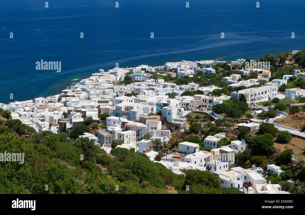Mandraki village at Nisyros island in Greece Stock Photo - Alamy