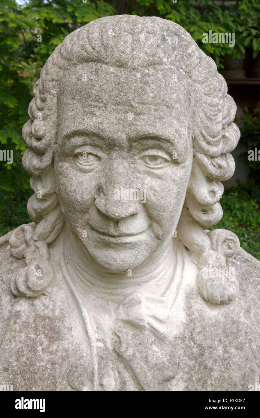 Bust of the Swedish scientist Carl von Linné or Linnaeus ( 1707-1778 ...