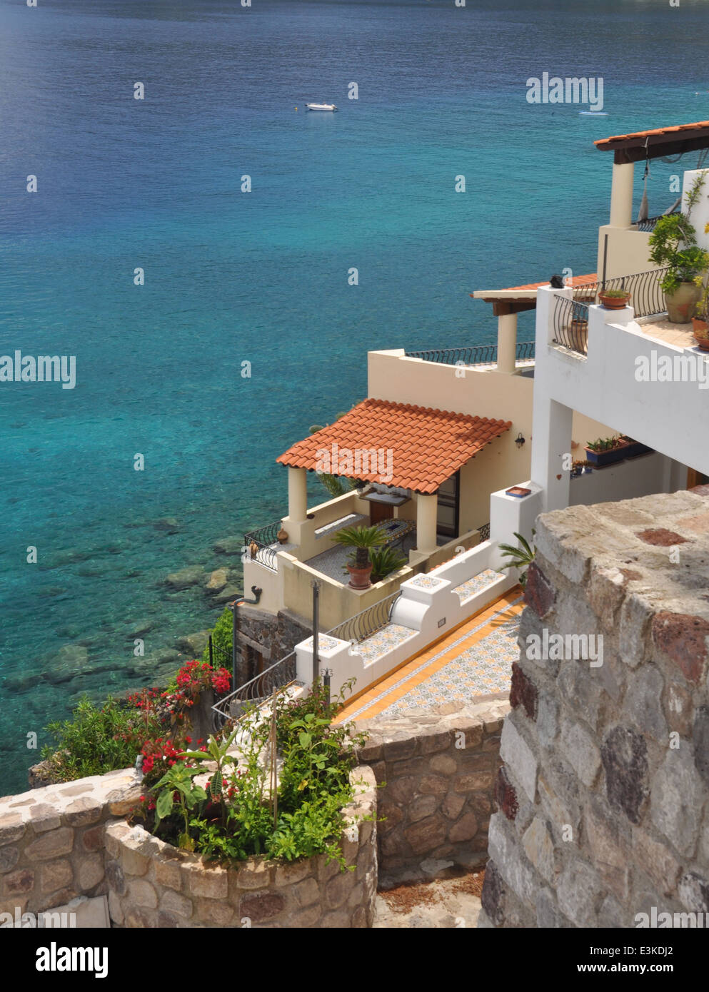 Lipari Island, Aeolian Islands,Canneto village, Messina, Sicily, Italy ...