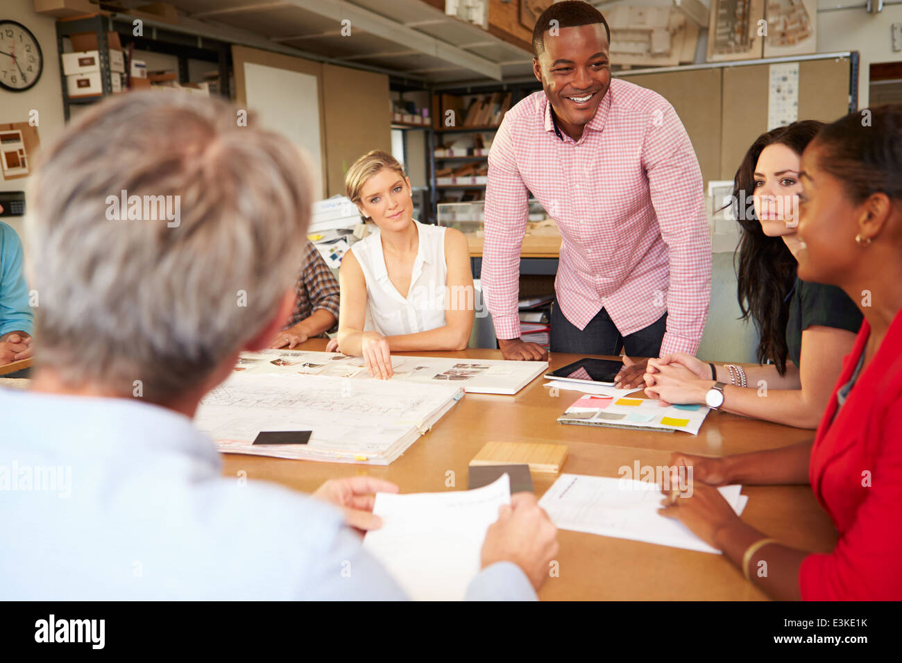 Woman meeting boss hi-res stock photography and images - Alamy