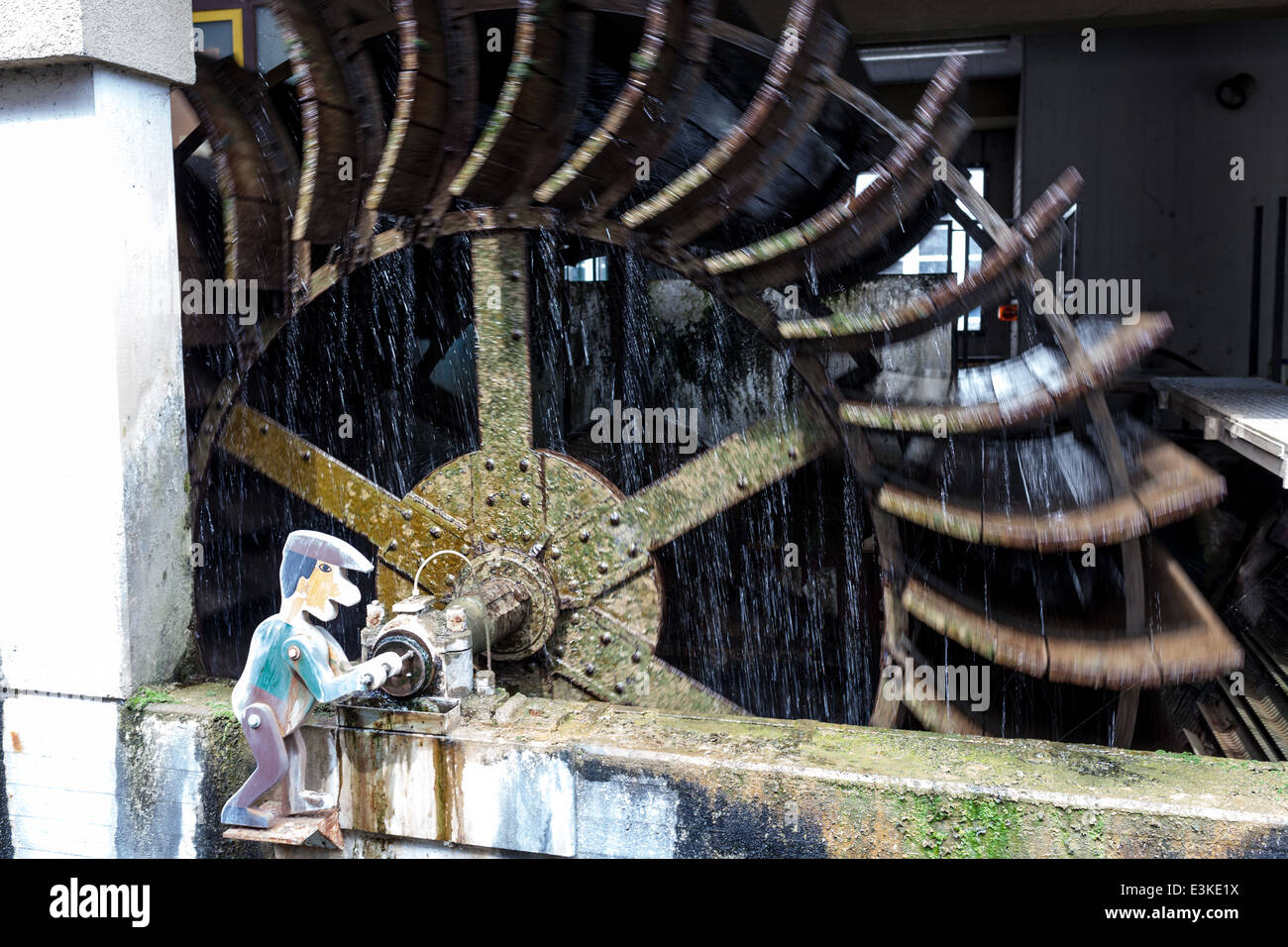 Water wheel in Esslingen Stock Photo - Alamy