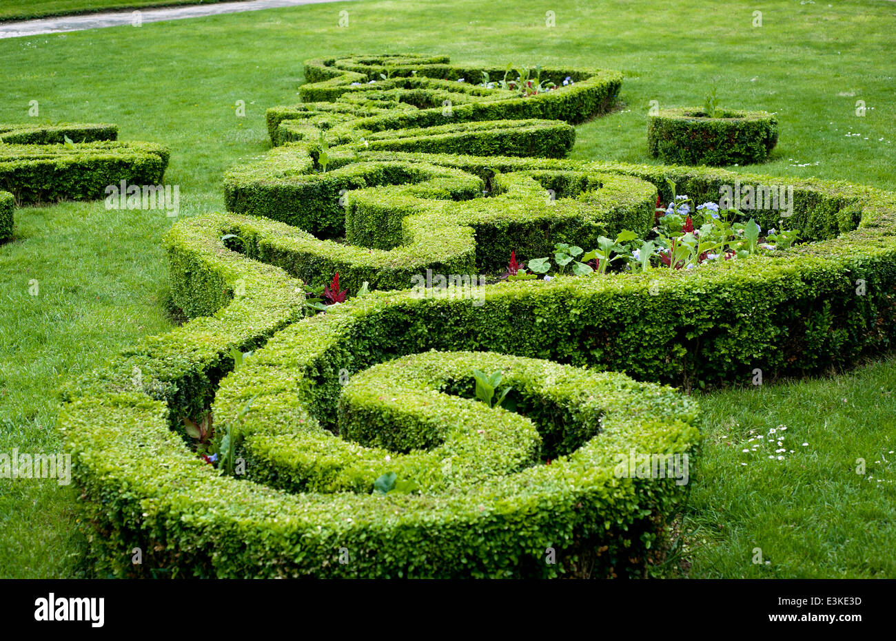 French formal garden in the center of Paris Stock Photo - Alamy