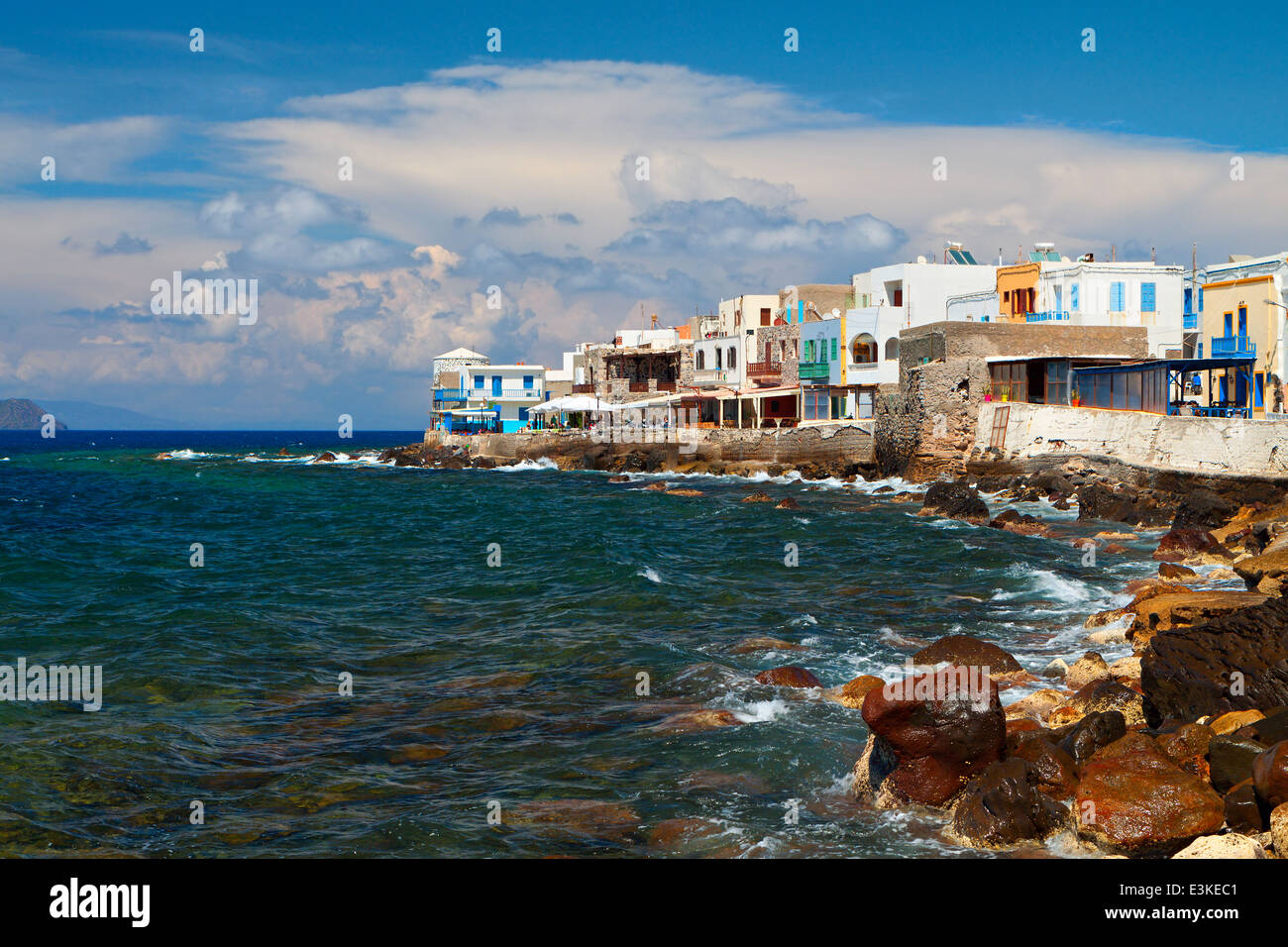 Mandraki village at Nisyros island in Greece Stock Photo - Alamy