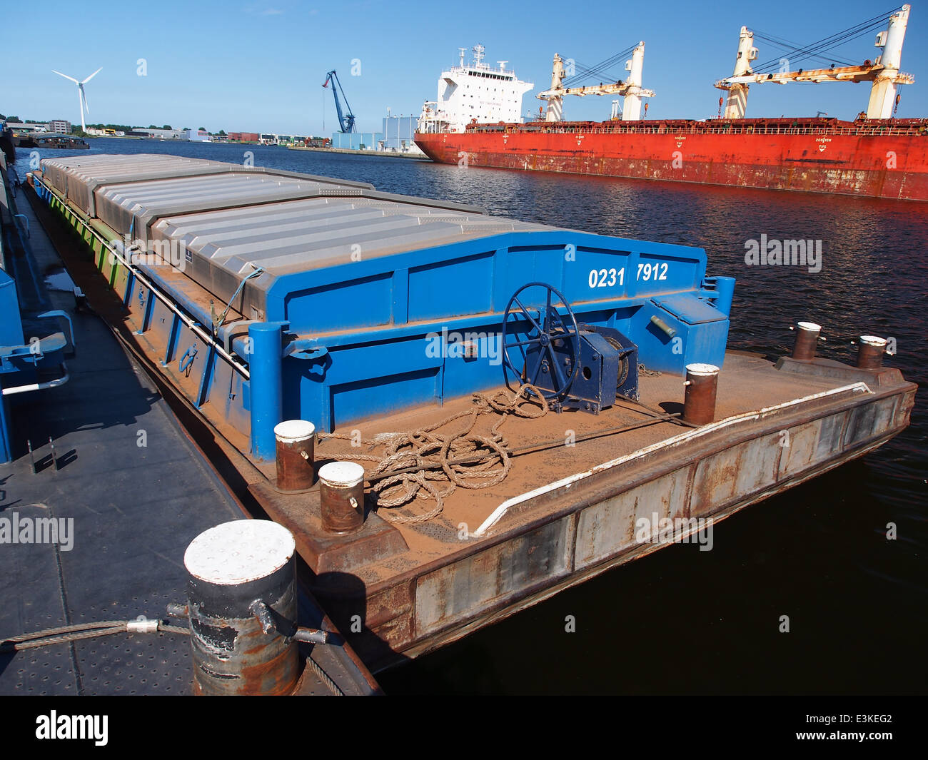 Barge, ENI 02317912 Stock Photo - Alamy