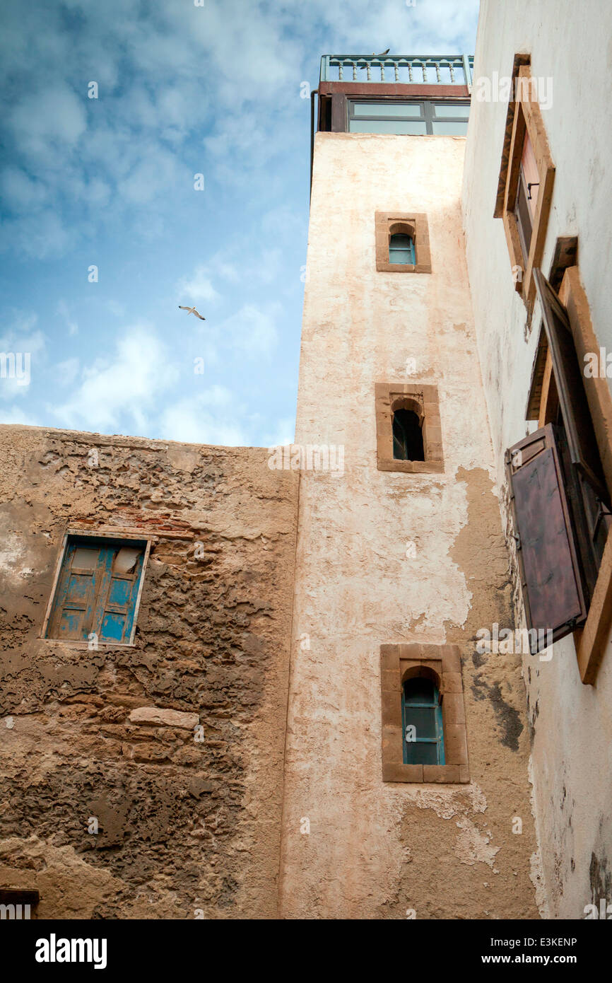View of the traditional architecture in the Medina, Essaouira, Morocco ...