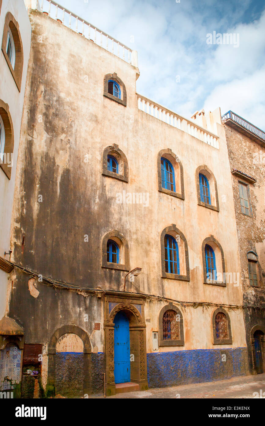 View of the traditional architecture in the Medina, Essaouira, Morocco ...