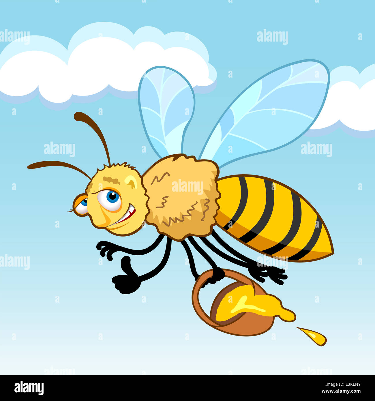 Honey bee cartoon hi-res stock photography and images - Alamy
