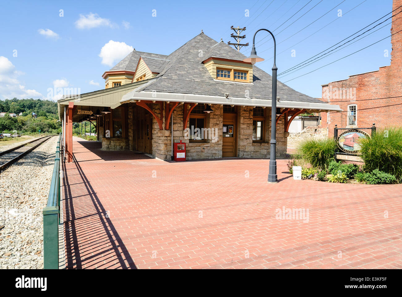 Baltimore & Ohio Railroad Train Station, Washington, Pennsylvania Stock ...