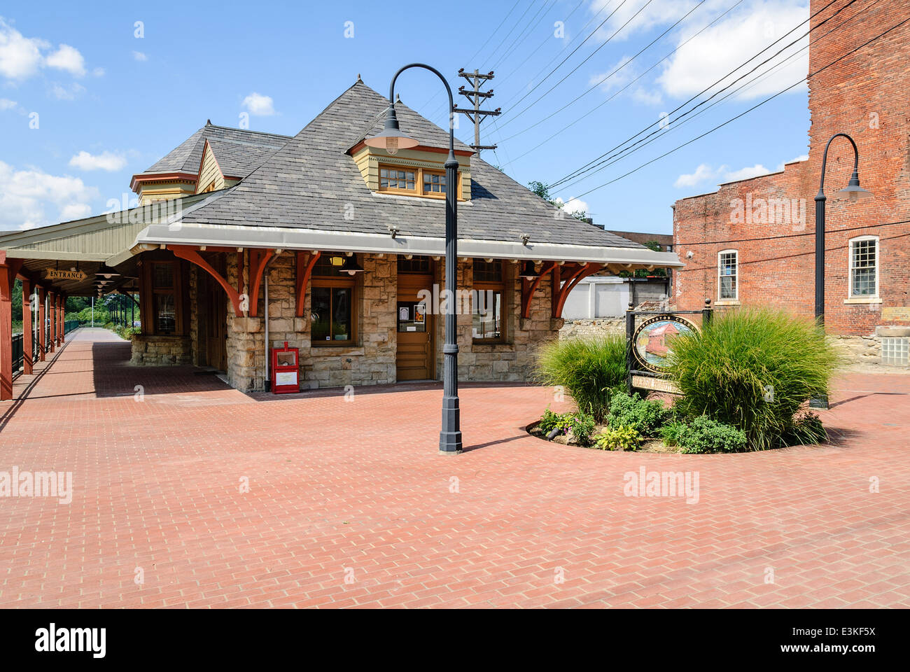Baltimore & Ohio Railroad Train Station, Washington, Pennsylvania Stock ...
