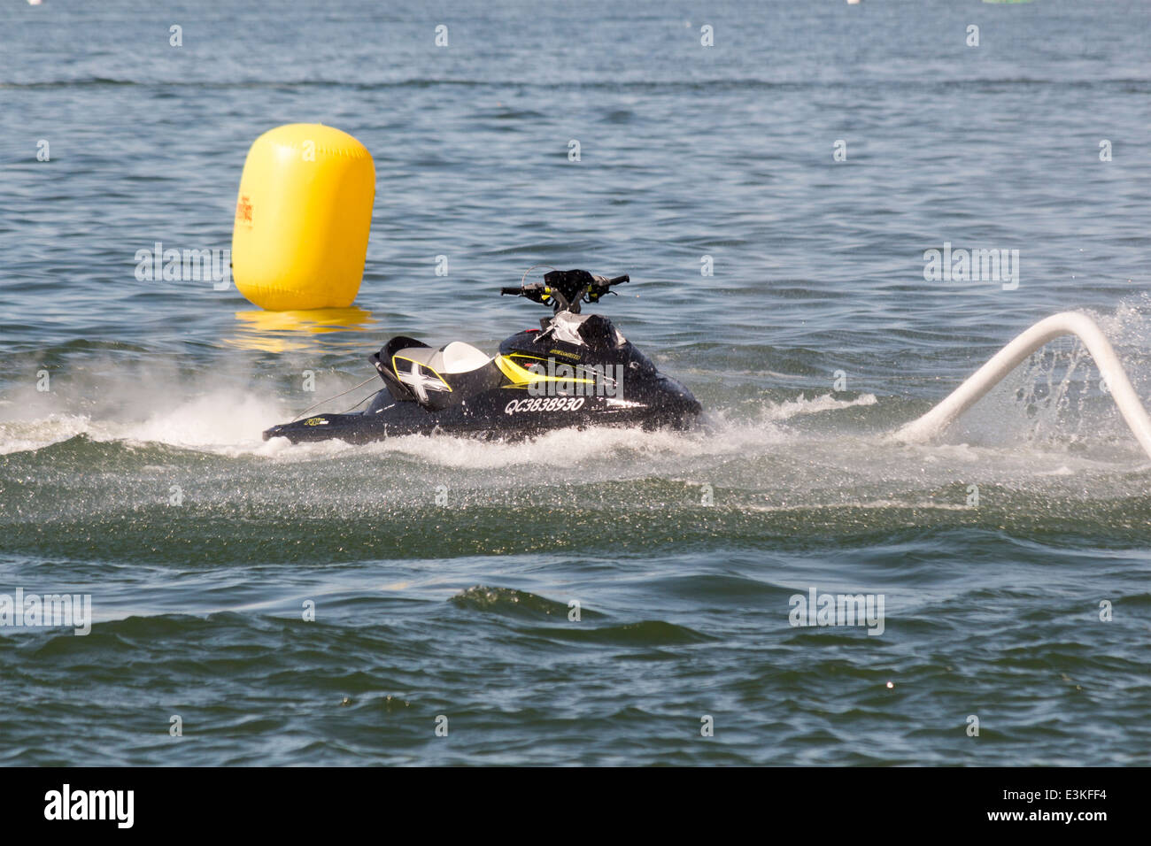 Riderless seadoo with flyboard hose at the North American Flyboard ...