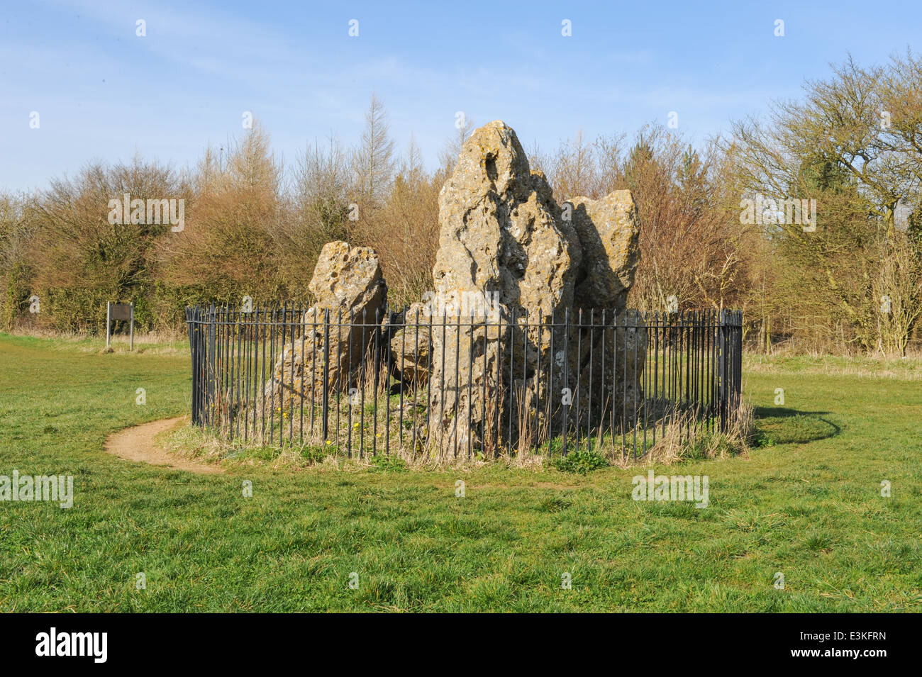 The Rollright Stones near to the English village of Long Compton in the ...