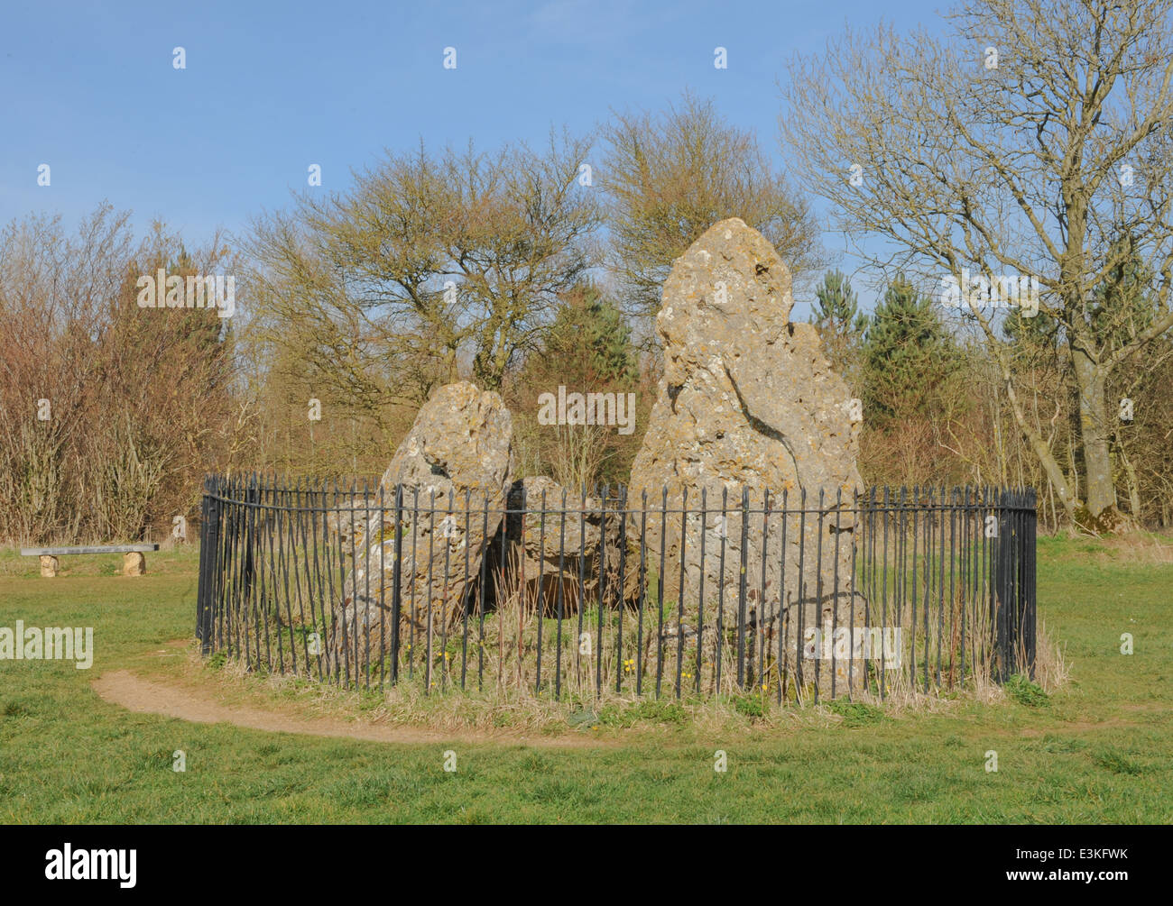 The Rollright Stones near to the English village of Long Compton in the ...