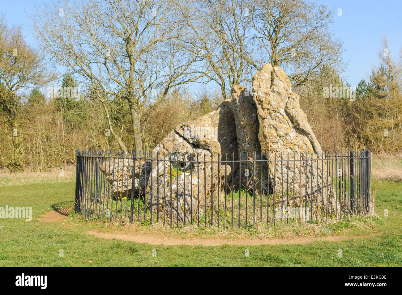 The Rollright Stones near to the English village of Long Compton in the ...