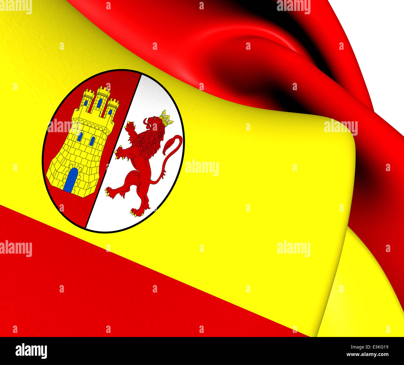 Flag of First Spanish Republic. Close Up Stock Photo - Alamy