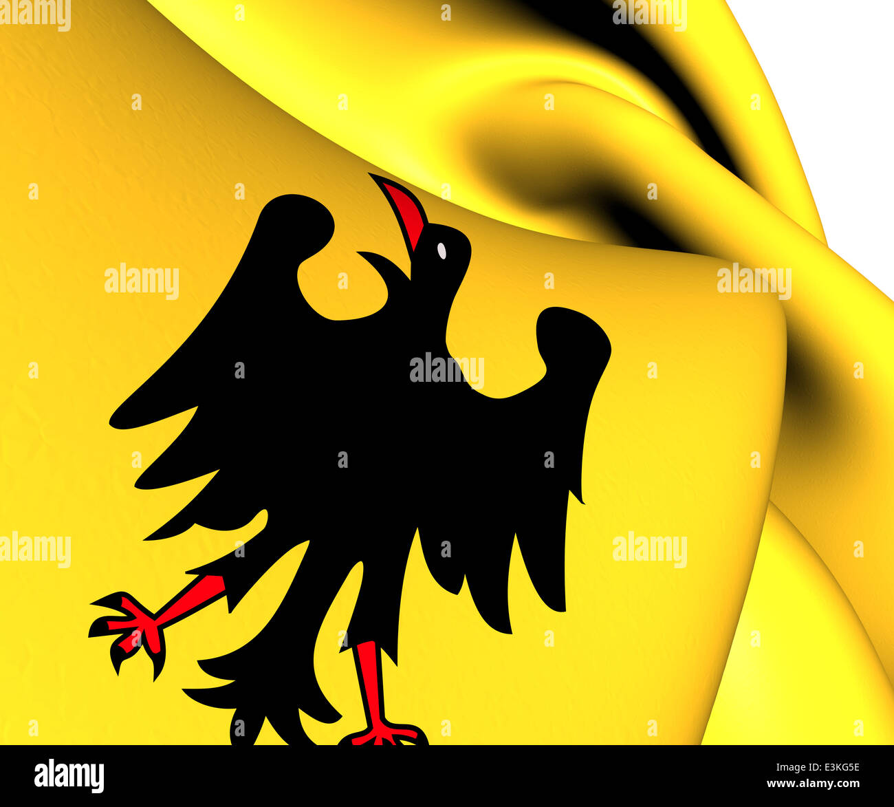 Holy Roman Emperor Flag (Before 1400). Close Up Stock Photo - Alamy