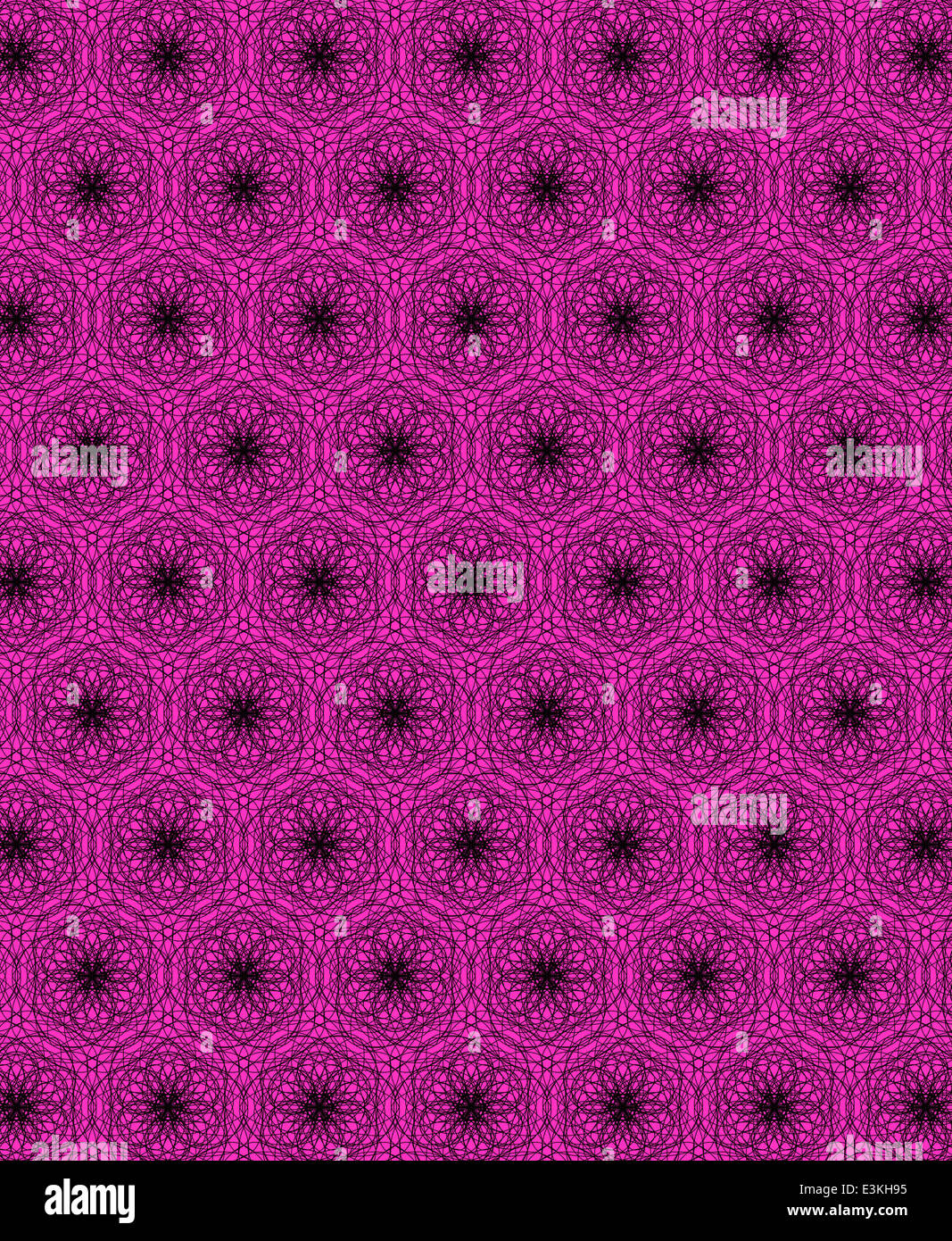 Illustration of symmetrical patterned wallpaper Stock Photo - Alamy