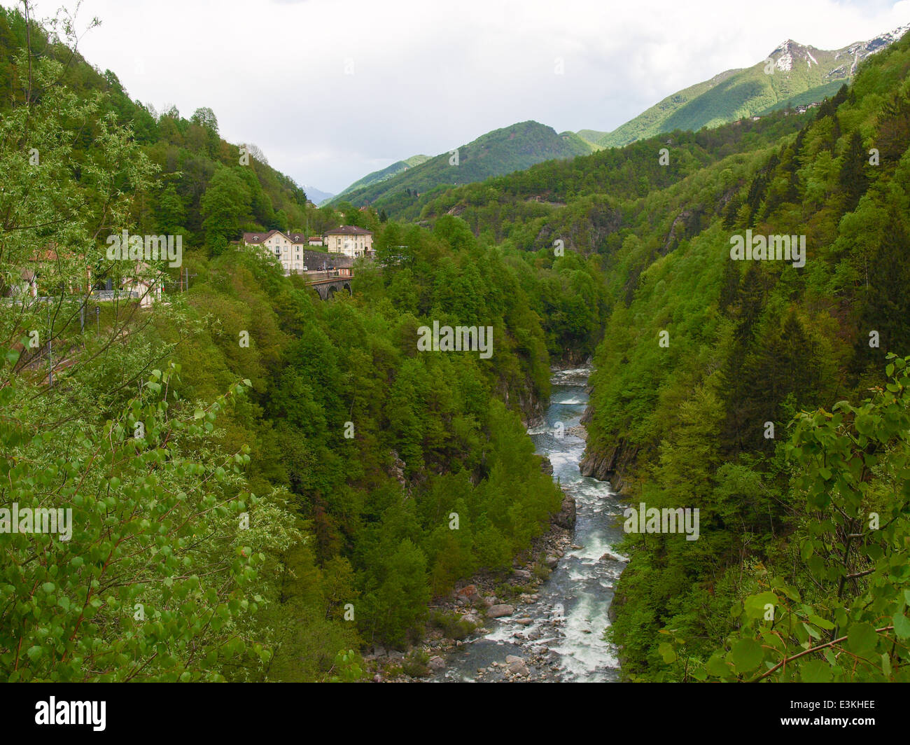 Centovalli - hundred valleys, Switzerland: View from Intragna on the ...