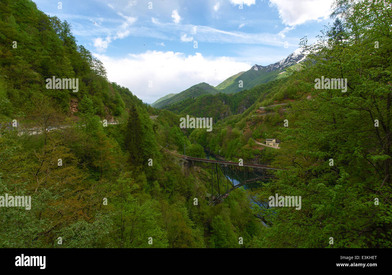 Centovalli - hundred valleys, Switzerland: View from Intragna on the ...