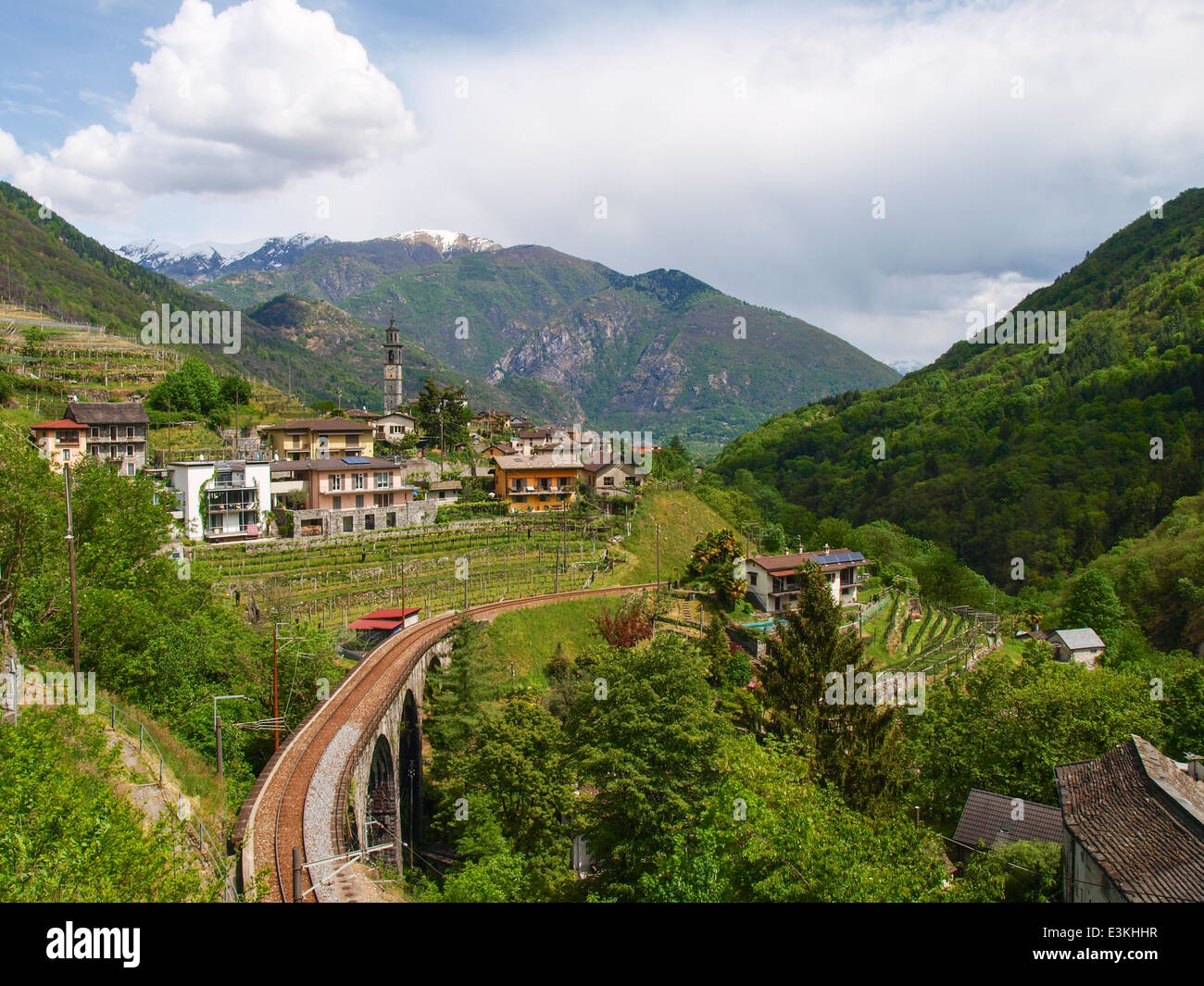 Centovalli - hundred valleys, Switzerland: View from Intragna on the ...