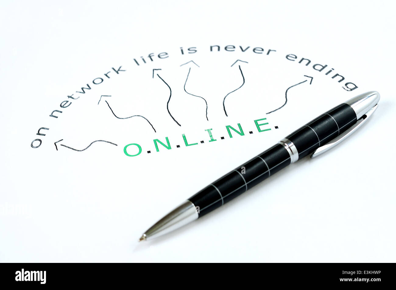 Online education idea Cut Out Stock Images & Pictures - Alamy