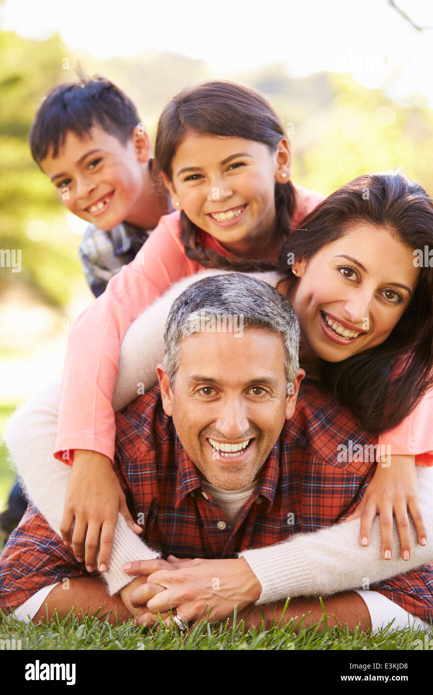 Family portrait outdoors in fall hi-res stock photography and images ...