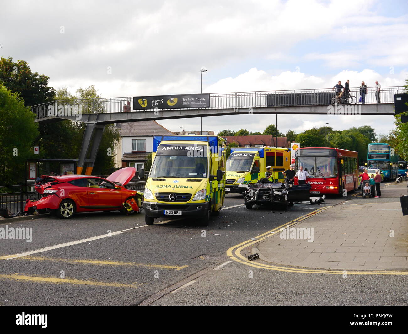 Three Mile Bridge, Great North Road, Gosforth, Newcastle upon Tyne, UK ...