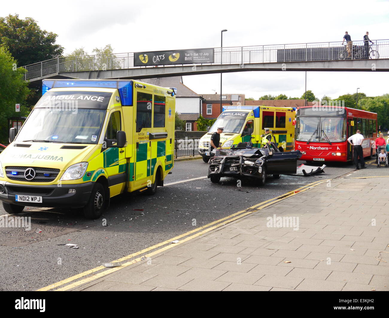Three Mile Bridge, Great North Road, Gosforth, Newcastle upon Tyne, UK ...