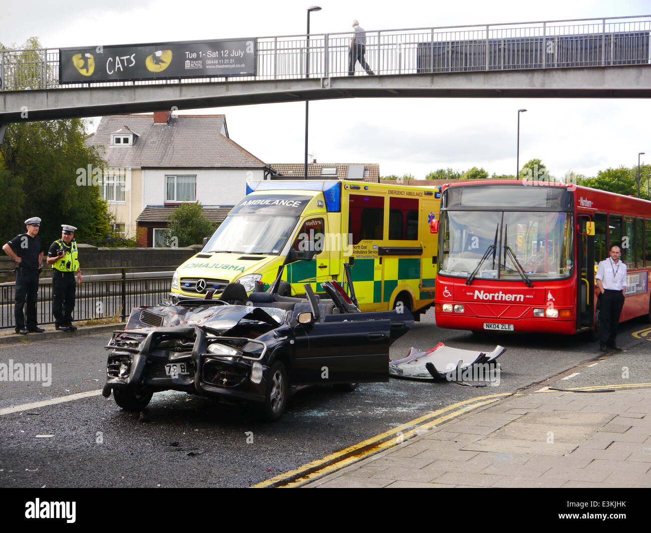 Three Mile Bridge, Great North Road, Gosforth, Newcastle upon Tyne, UK ...