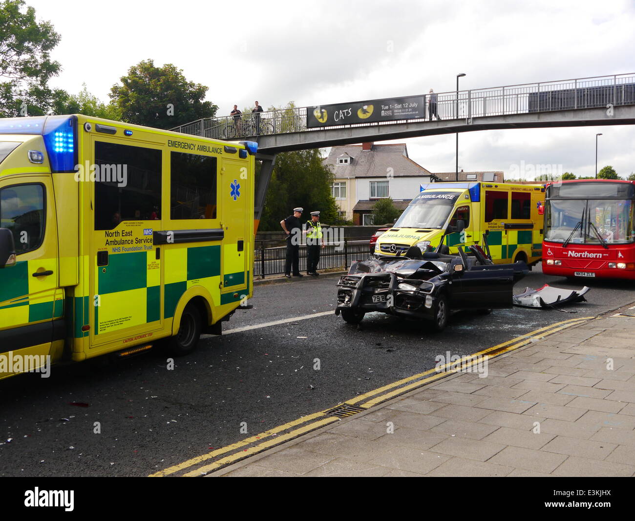 Three Mile Bridge, Great North Road, Gosforth, Newcastle upon Tyne, UK ...