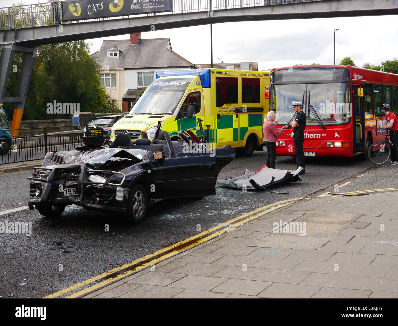 Three Mile Bridge, Great North Road, Gosforth, Newcastle upon Tyne, UK ...