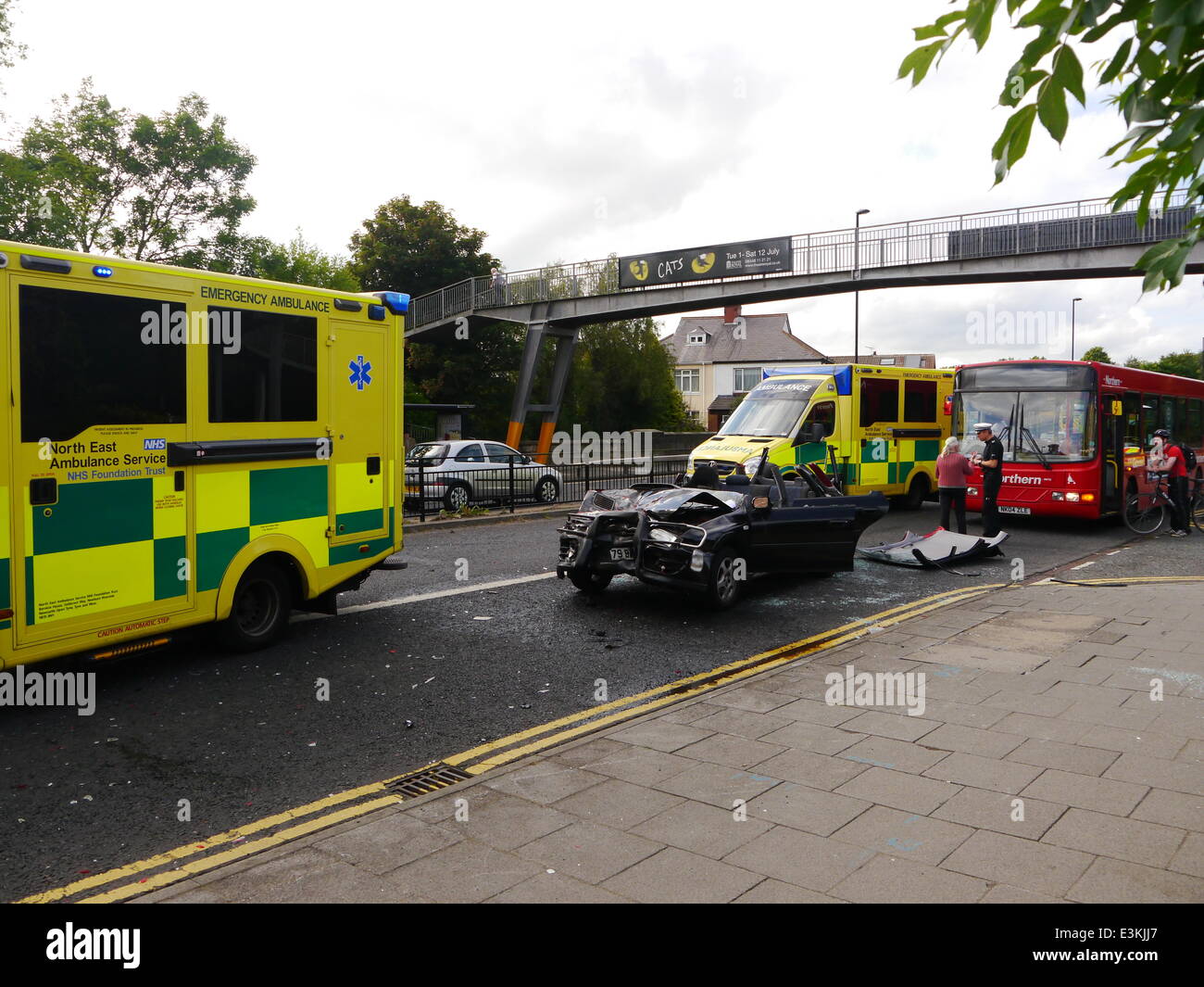 Three Mile Bridge, Great North Road, Gosforth, Newcastle upon Tyne, UK ...