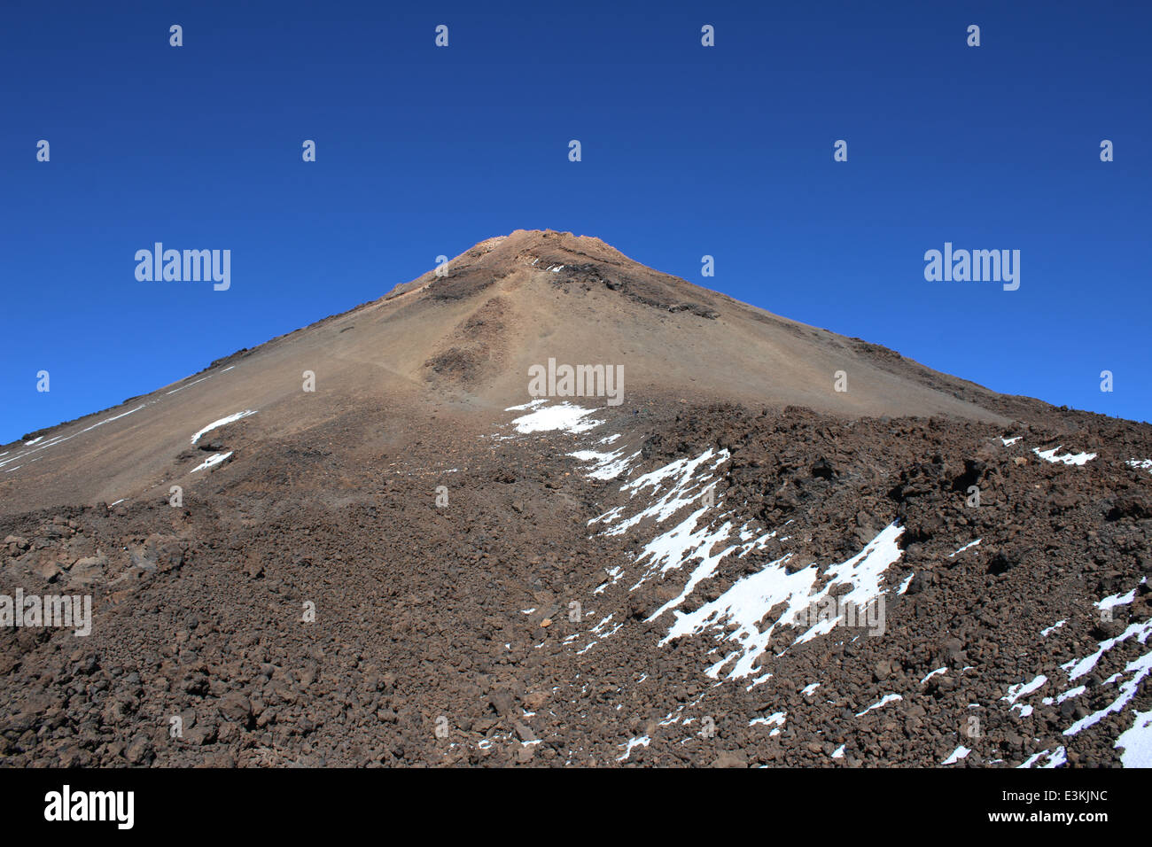 Summit of El Teide Volcano, highest mountain on the Spanish Canary ...