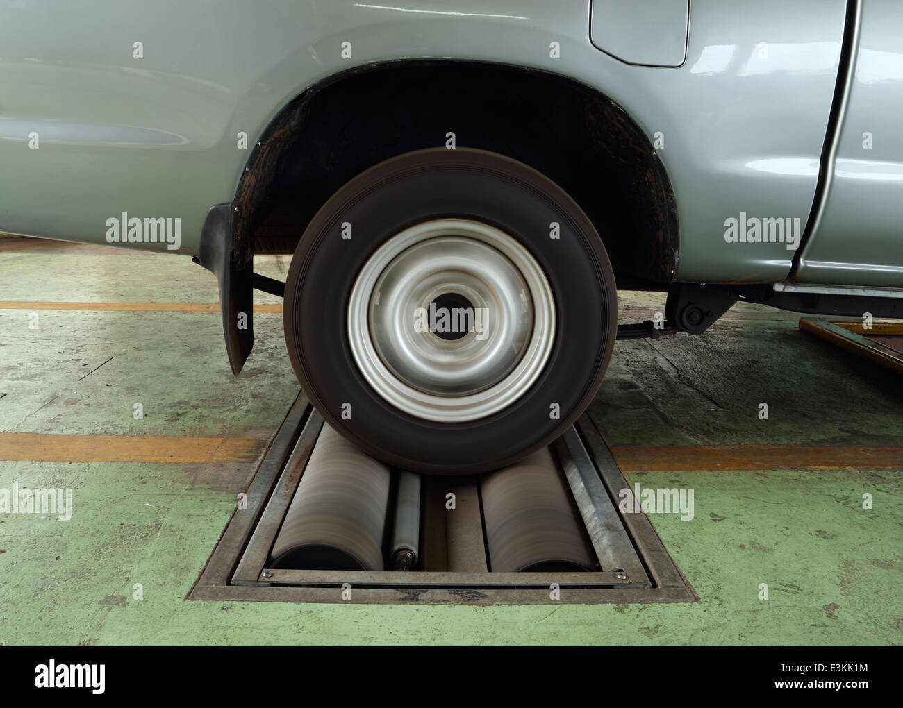 Roller brake tester hi-res stock photography and images - Alamy