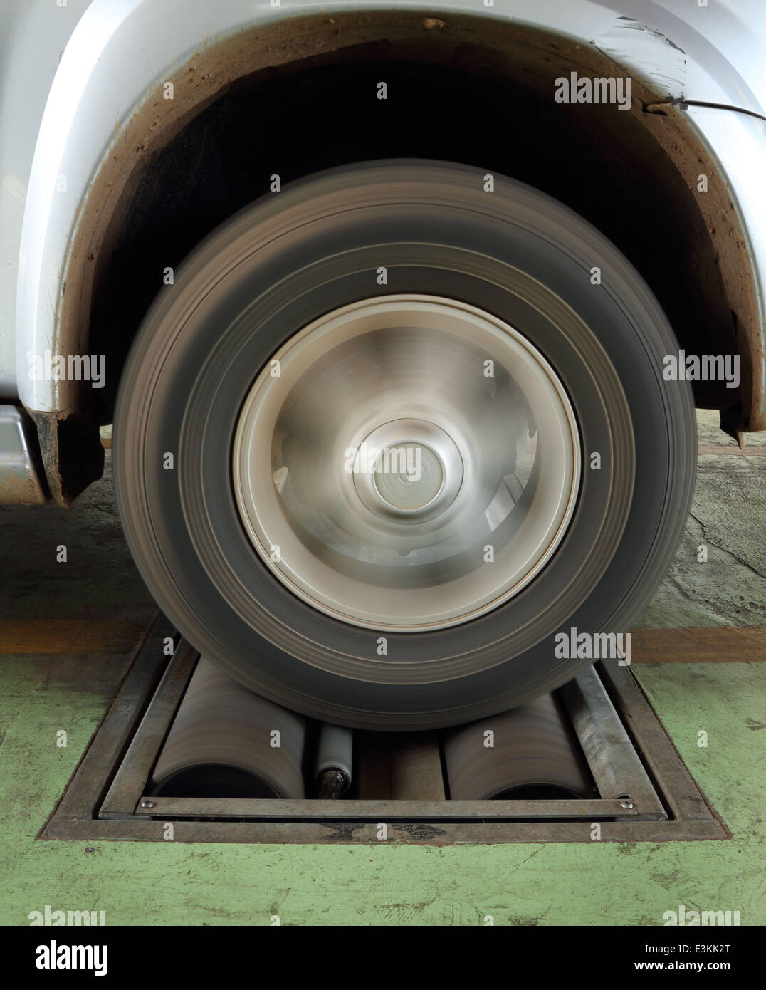 brake testing system of a car (front wheel Stock Photo - Alamy
