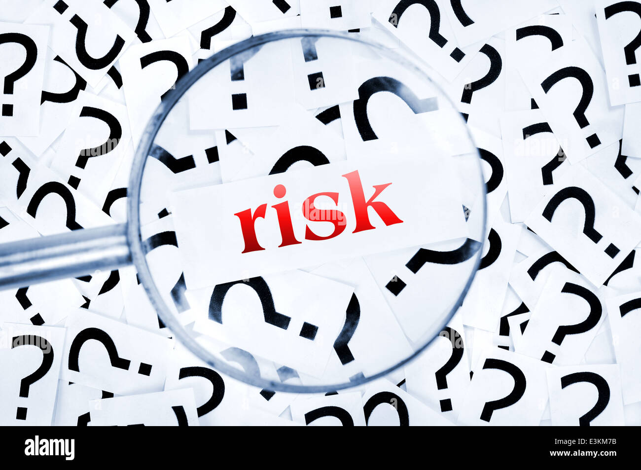 Risk Word Magnifying Glass High Resolution Stock Photography and Images ...