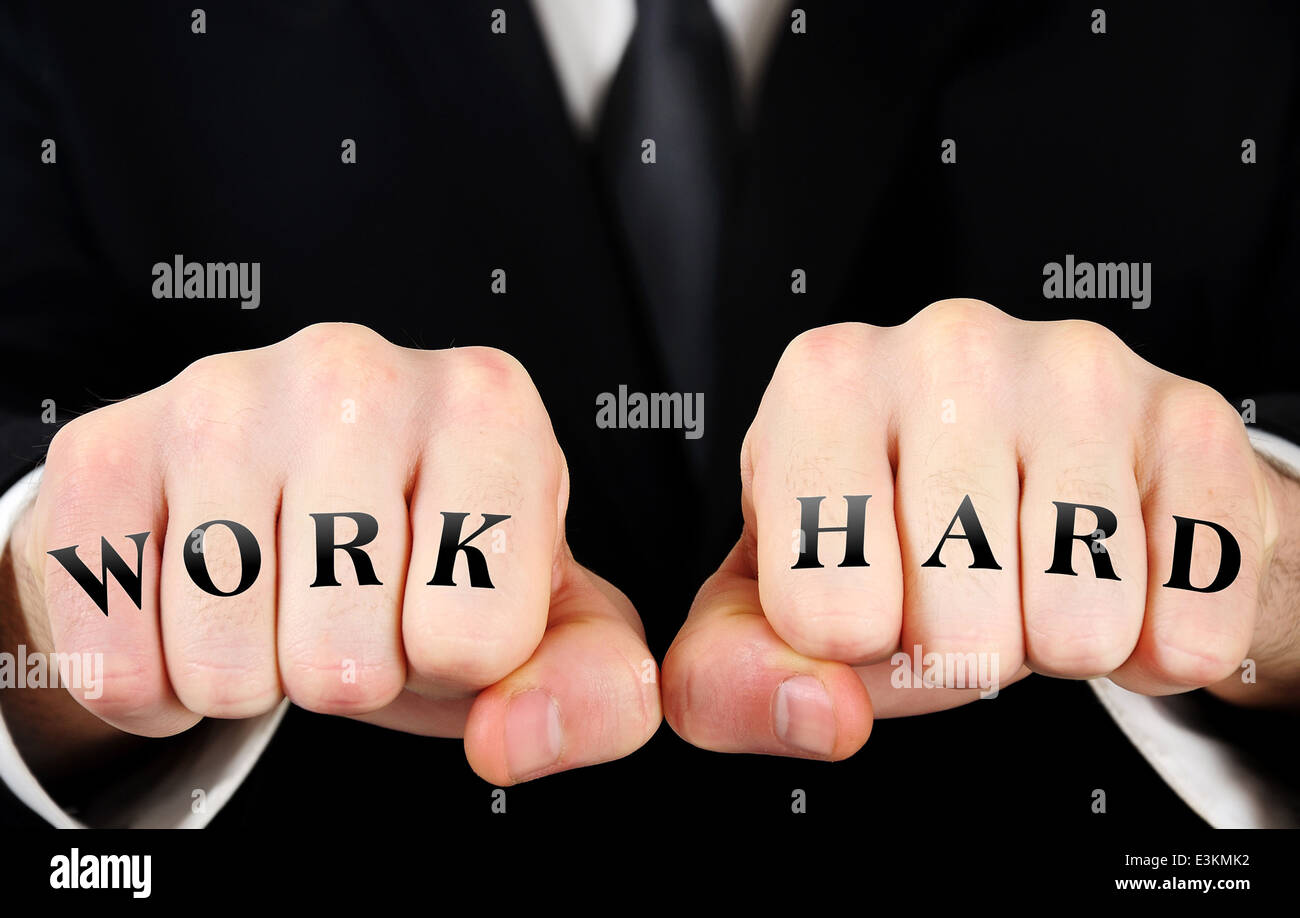 Hard work word hi-res stock photography and images - Alamy