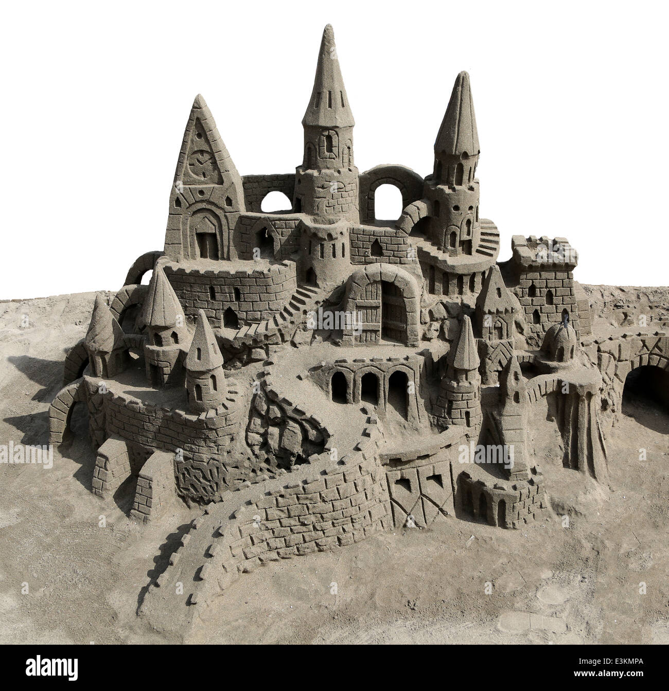 Sandcastle with towers hi-res stock photography and images - Alamy