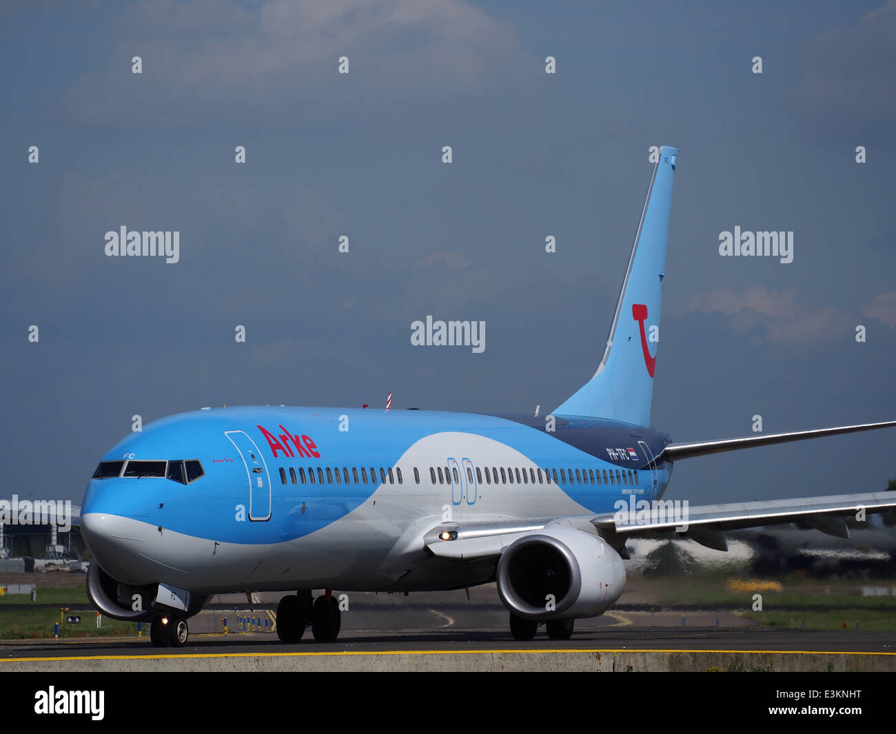 PH-TFC is an Arke Boeing 737-8K5(WL) taxiing at Schiphol Airport, The ...