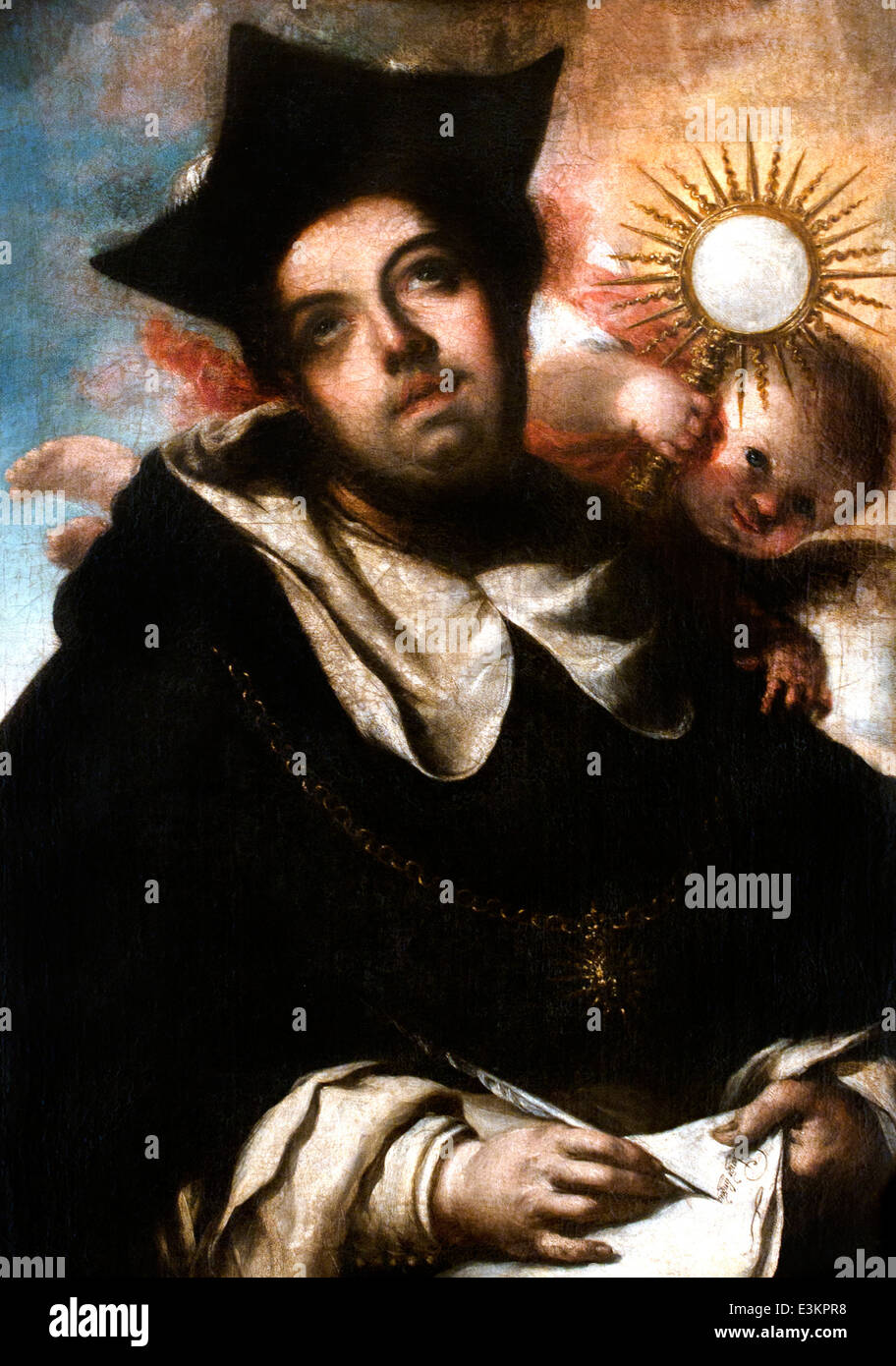 St. Thomas Aquinas 1656 Herrera Francisco de The Mozo 1627 - 1685 Spain ...
