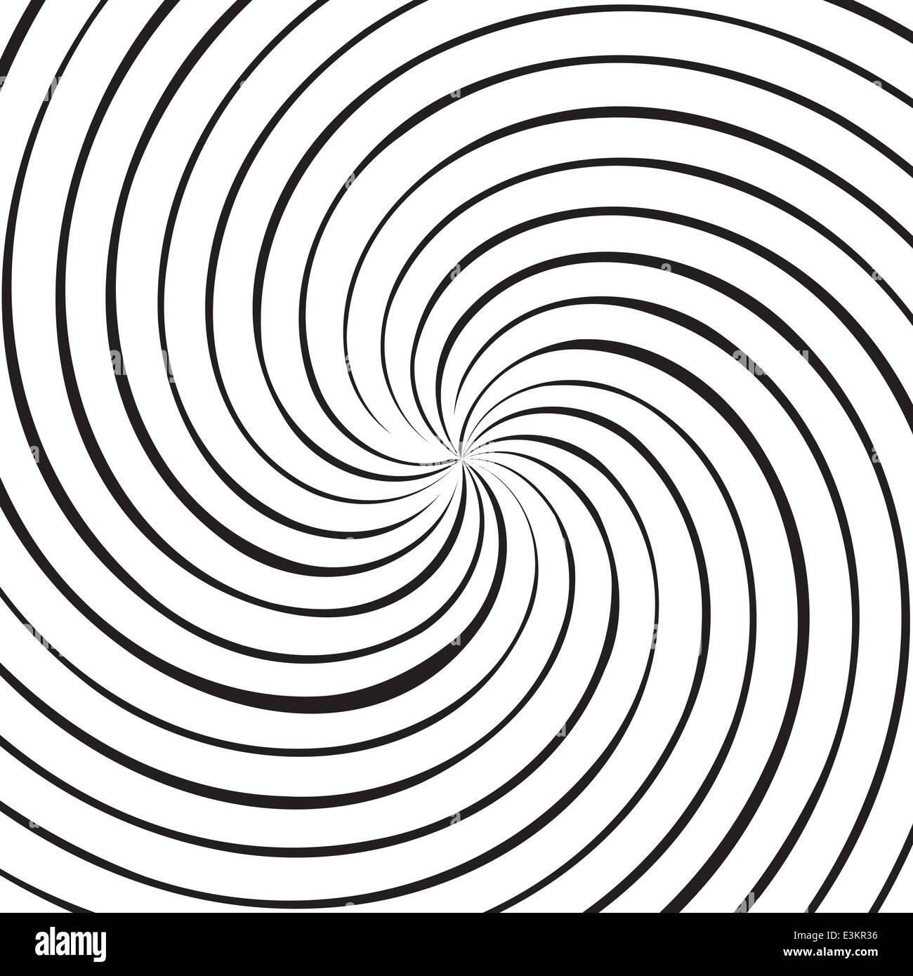 Simple vector background in the form of color twisted spiral converging ...