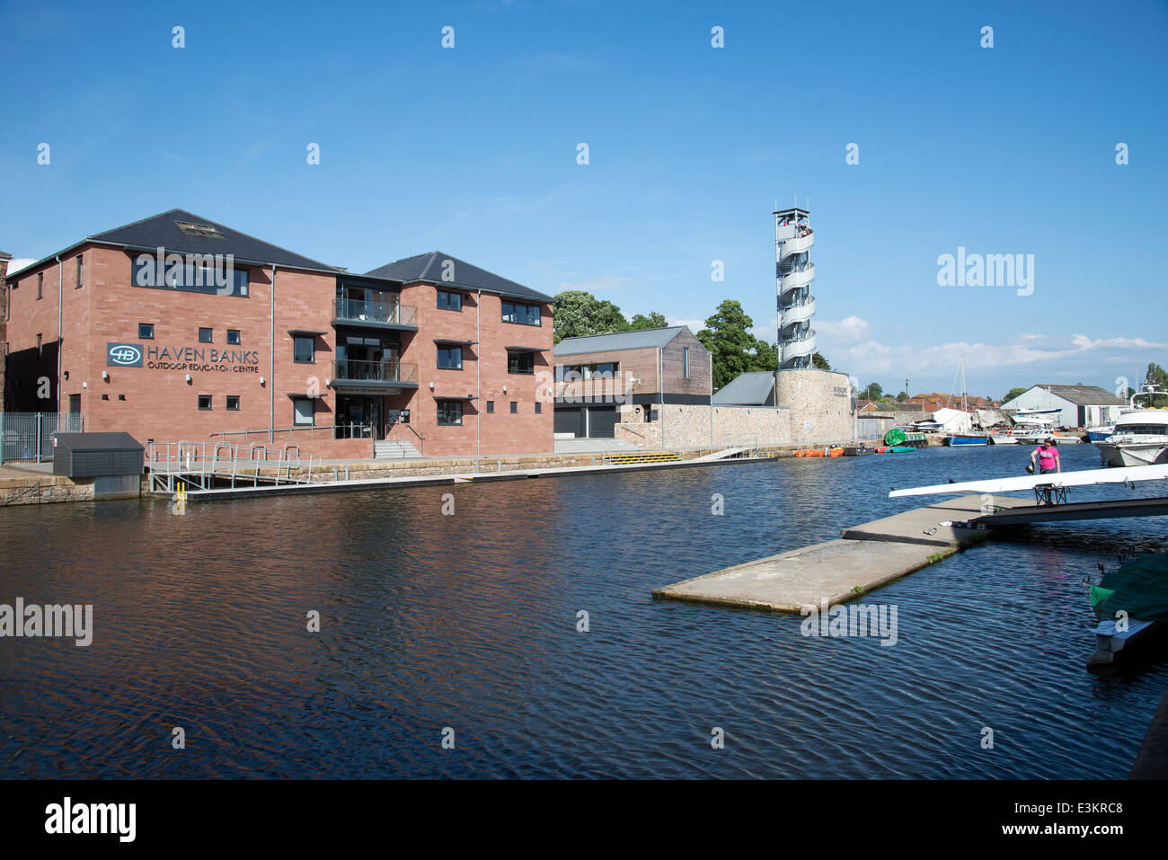 Haven Banks Outdoor Educational Centre on Exeter Canal Basin Devon ...
