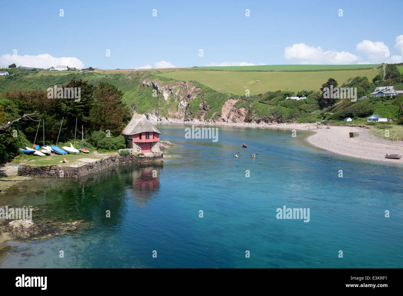 The River Avon at Bantham South Devon England UK A picturesque view ...