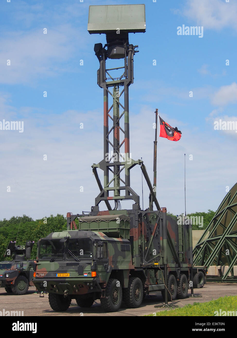 A MAN truck of the Royal Netherlands Army is seen equipped with the ...