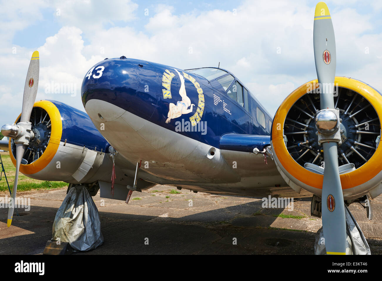 Beech c 45 aircraft hi-res stock photography and images - Alamy