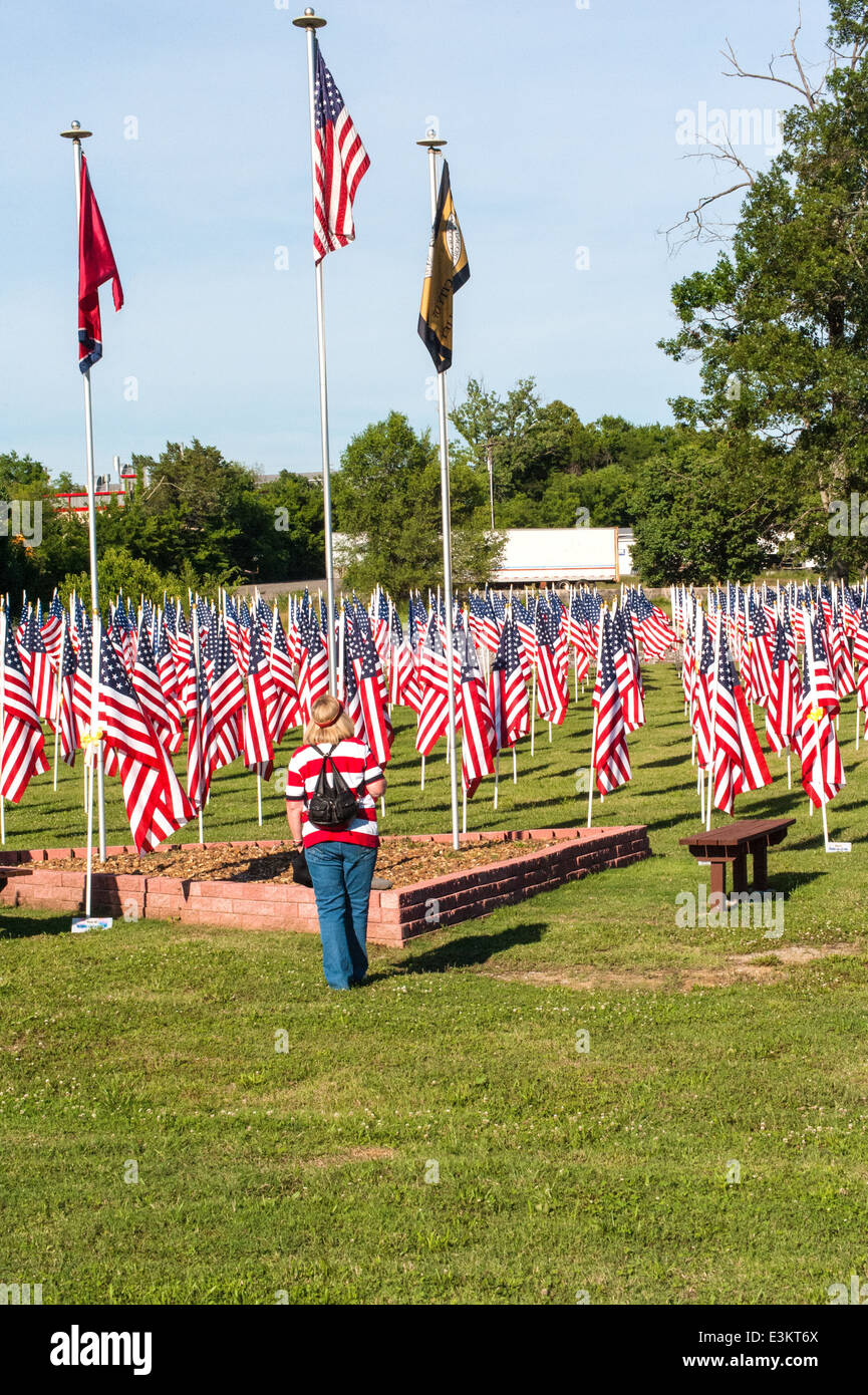 Celebrating the Field of Flags Stock Photo - Alamy